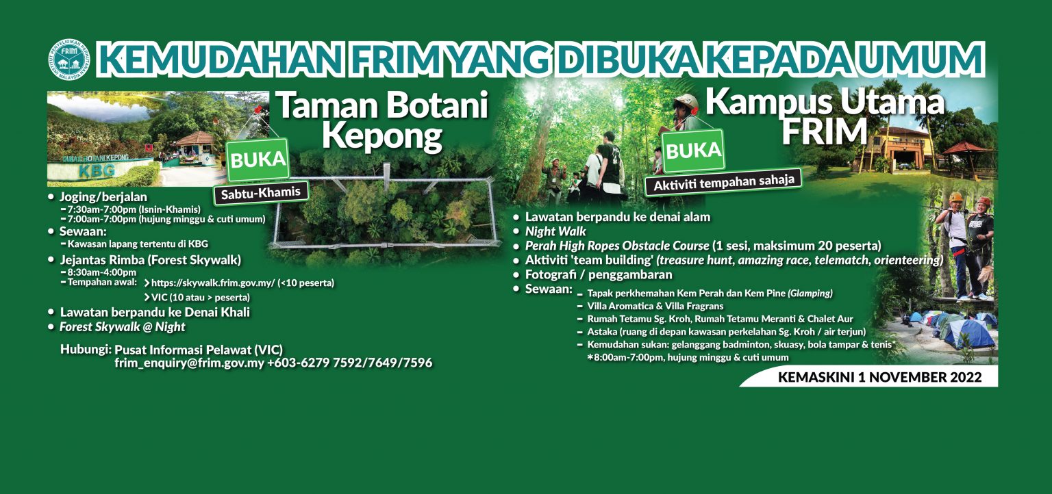 Broadcast Announcement - Forest Research Institute Malaysia